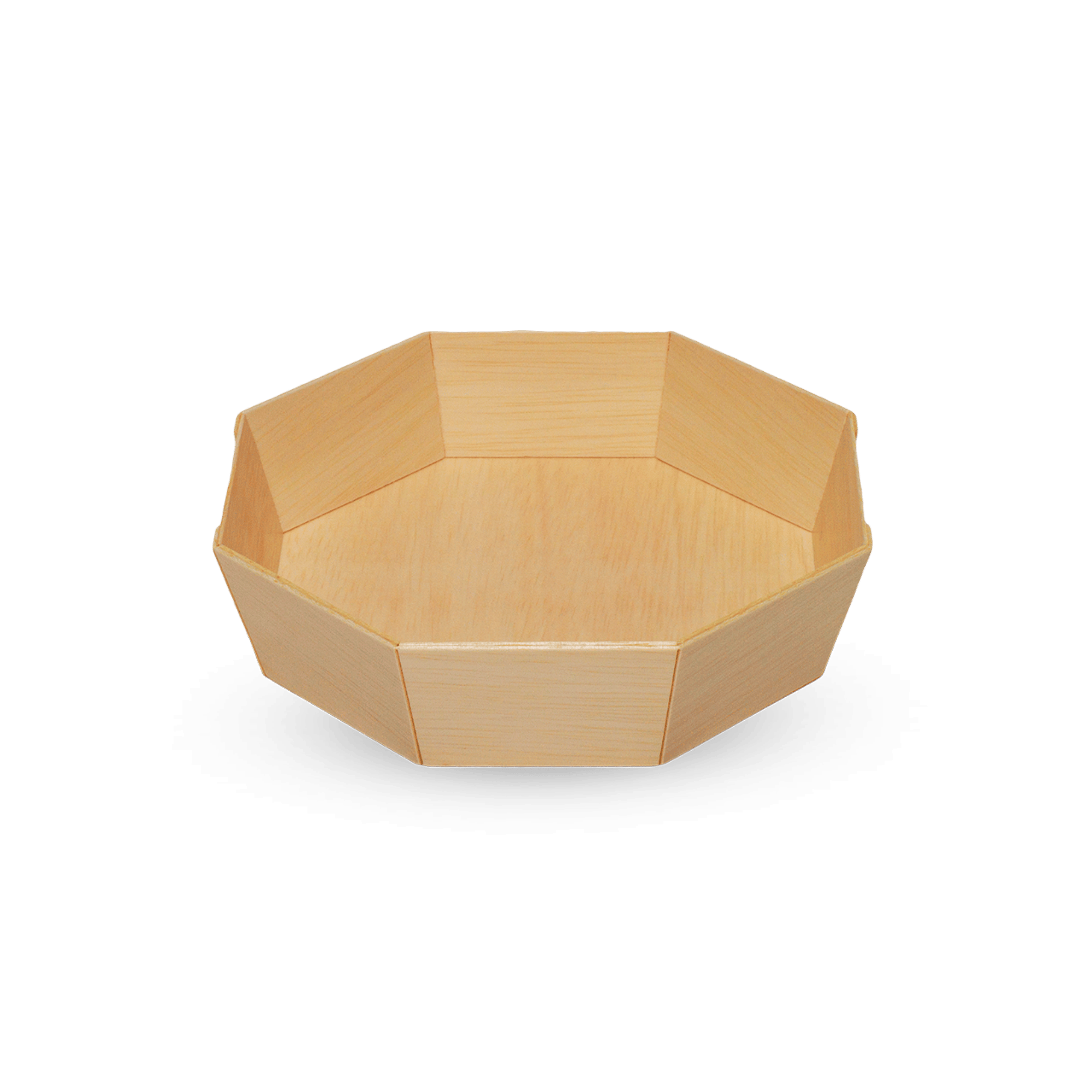 770ml Octagon Wooden Bento Box Tabletop, Carton of 400 | Packaging of ...