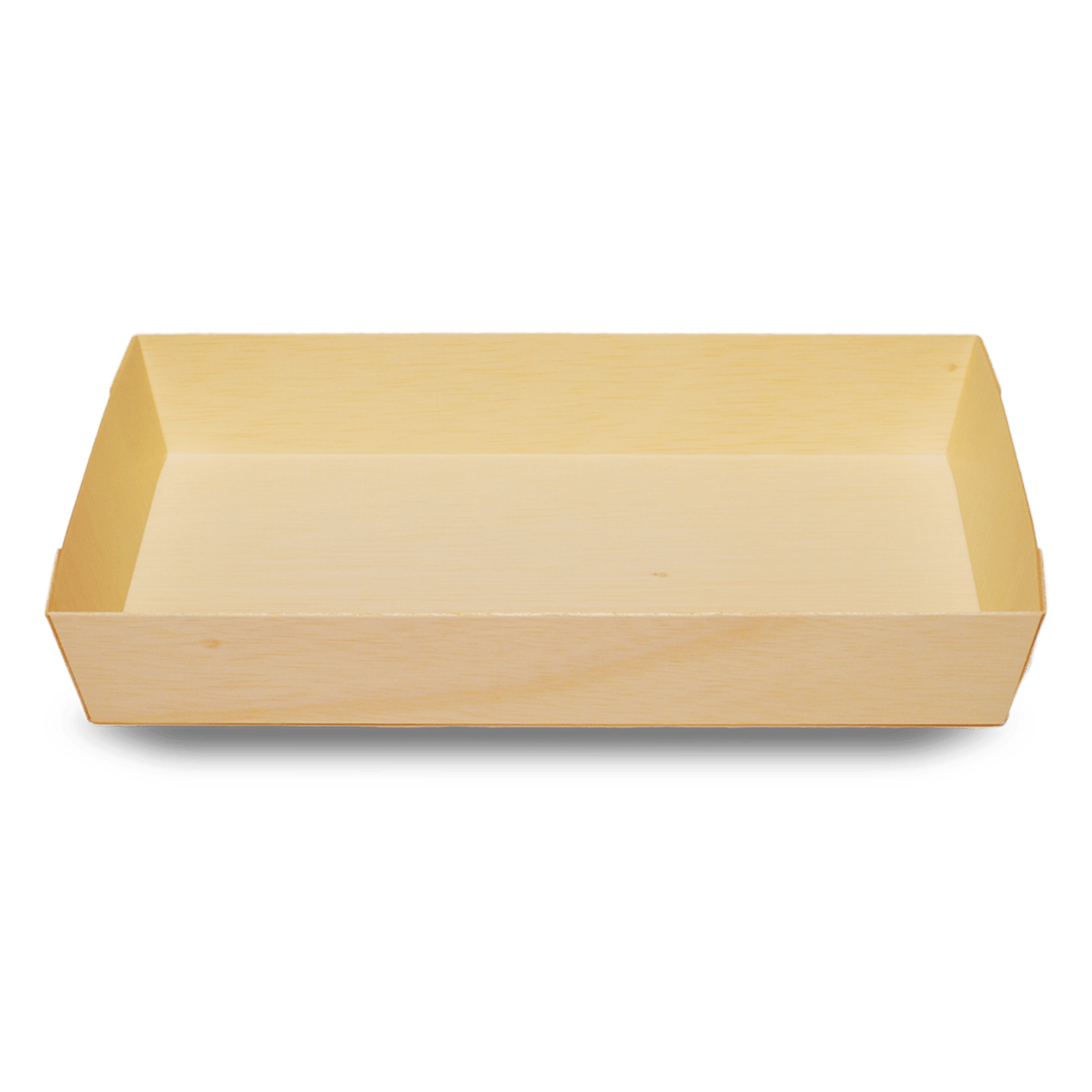 1050ml Rectangular Wooden Bento Tray Tabletop, Carton of 100 ...